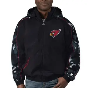 STARTER Arizona Cardinals Thursday Night Gridiron Full-zip Hoodie - Black