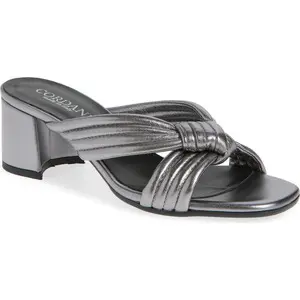 Cordani Imani Metallic Slide Sandal - Pewter