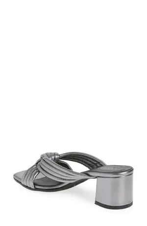 Cordani Imani Metallic Slide Sandal - Pewter