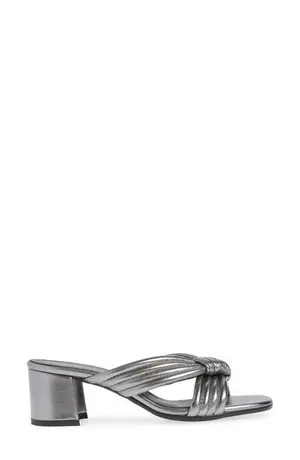 Cordani Imani Metallic Slide Sandal - Pewter