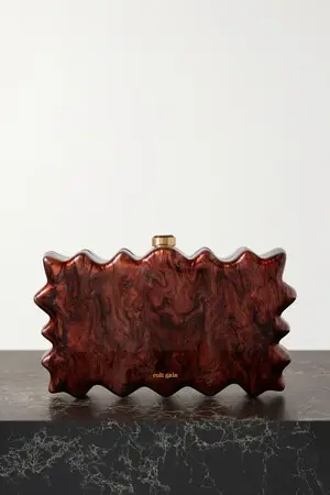Cult Gaia Paloma Marbled Acrylic Clutch