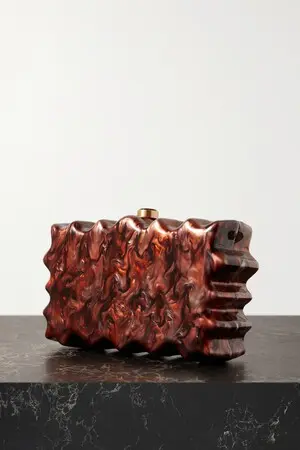 Cult Gaia Paloma Marbled Acrylic Clutch