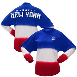 SPIRIT JERSEY Fanatics Branded /red New York Rangers Ombre Long Sleeve T-shirt - Blue