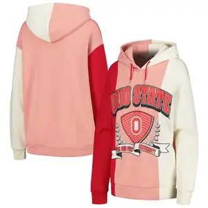 GAMEDAY COUTURE Ohio State Buckeyes Hall Of Fame Colorblock Pullover Hoodie - Scarlet
