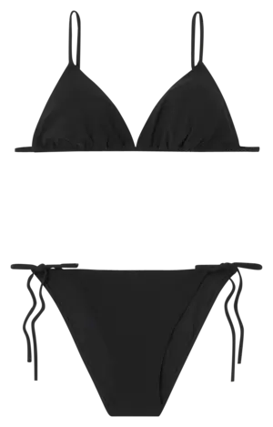 LIDO Net Sustain Venti Triangle Bikini - Black