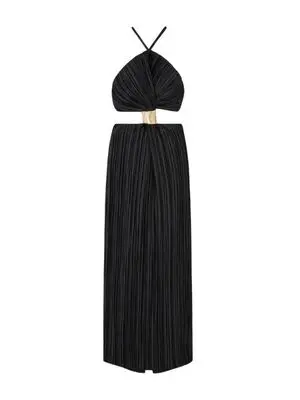 Cult Gaia Mitra Embellished Halterneck Gown