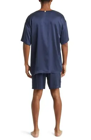 Lunya Henley Washable Silk Short Pajamas