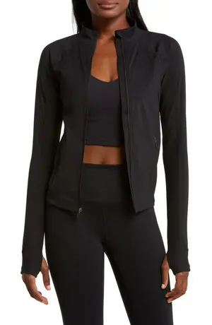 Lacoste Rib Panel Zip Jacket