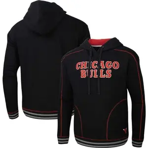 STADIUM ESSENTIALS Chicago Bulls Baseline Pullover Hoodie - Black