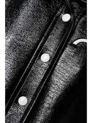 COURREGES Reedition Coated Cotton-blend Jacket - Black