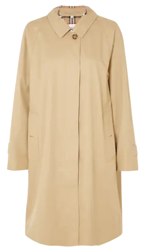 Burberry Camden Organic Cotton-gabardine Car Coat - Neutrals