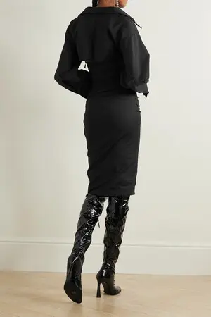 Maticevski Indicate Draped Cutout Midi Dress