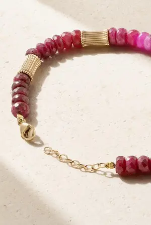 Jia Jia Jumbo 14-karat Gold Ruby Bracelet