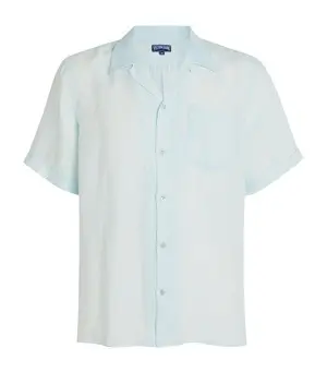 Vilebrequin Vilebrequin Linen Charlie Shirt Blue