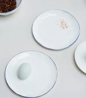 FELDSPAR Set Of 4 Cobalt Cake Plates