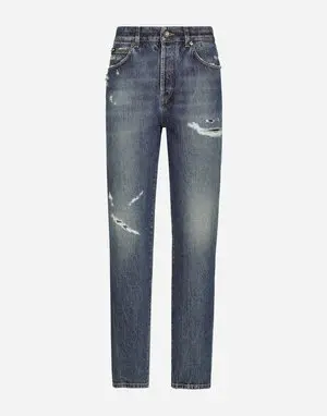 Dolce & Gabbana Ripped Denim Jeans