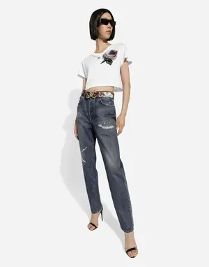 Dolce & Gabbana Ripped Denim Jeans