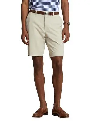 Polo Ralph Lauren Stretch-twill Flat-front Shorts Classic Stone