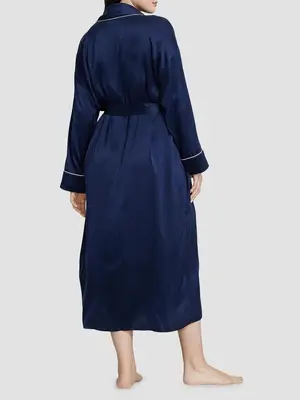 Polo Ralph Lauren Belted Silk-blend Robe