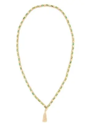 Alanui Embellished Crochet Necklace Multicoloured