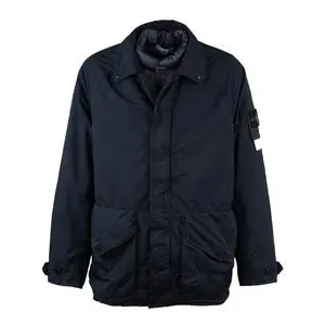 Stone Island Stone Island Car Coat In David-TC - Blue