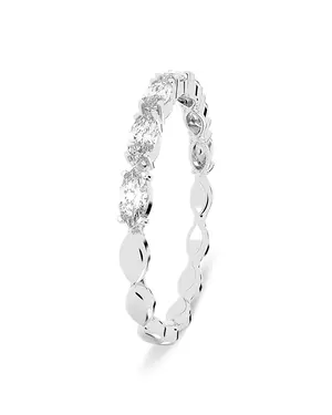 SWAROVSKI Matrix Marquise Cut Stack Ring - Silver