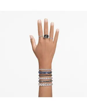 SWAROVSKI Matrix Marquise Cut Stack Ring - Silver