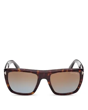 TOM FORD Alberto 55mm Square Sunglasses