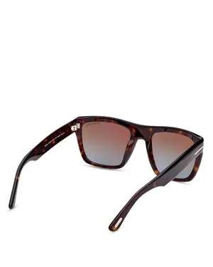TOM FORD Alberto 55mm Square Sunglasses