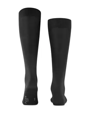 Falke Cotton Blend Fil D'ecosse Knee High Socks - Black