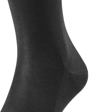Falke Cotton Blend Fil D'ecosse Knee High Socks - Black