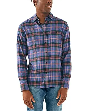 Faherty Brand Super Brushed Flannel Shirt Trestle Tree Plaid