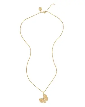 ANABEL ARAM Pave Butterfly Pendant Necklace - Gold