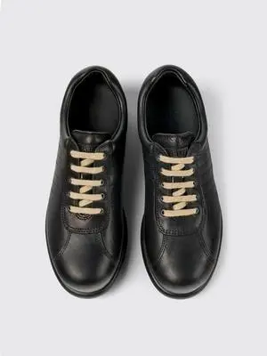 Camper Leather Lace-up Sneakers - Black