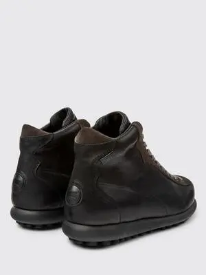 Camper Lace-up Leather Boots - Black