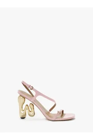 JW Anderson Jw Bubble Heel Leather Sandals Pink