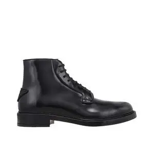 Prada Leather Lace-up Boots