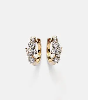 SYDNEY EVAN 14kt Yellow Huggie Diamond Earrings - Gold