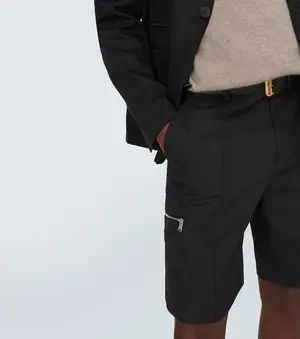 LANVIN Cotton-blend Chino Shorts