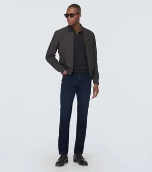Zegna Roccia Low-rise Slim Jeans - Blue