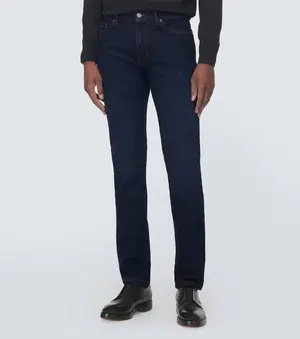 Zegna Roccia Low-rise Slim Jeans - Blue