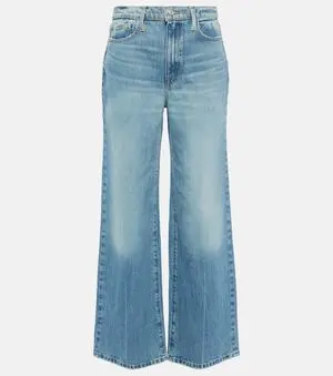 FRAME Le Jane High-rise Wide-leg Jeans - Blue