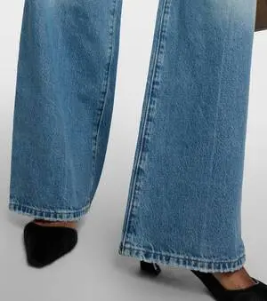 FRAME Le Jane High-rise Wide-leg Jeans - Blue