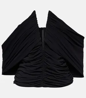 Magda Butrym Off-shoulder Cropped Blouse