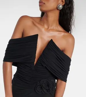 Magda Butrym Off-shoulder Cropped Blouse