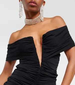 Magda Butrym Off-shoulder Cropped Blouse