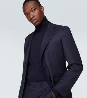 Dolce & Gabbana Cashmere-blend Turtleneck Sweater - Blue