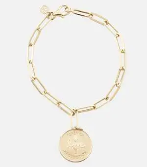 SYDNEY EVAN Evil Eye 14kt Chain Bracelet - Gold