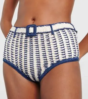 Anna Kosturova High-rise Crochet Bikini Bottom