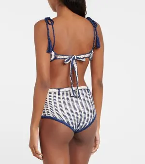 Anna Kosturova High-rise Crochet Bikini Bottom